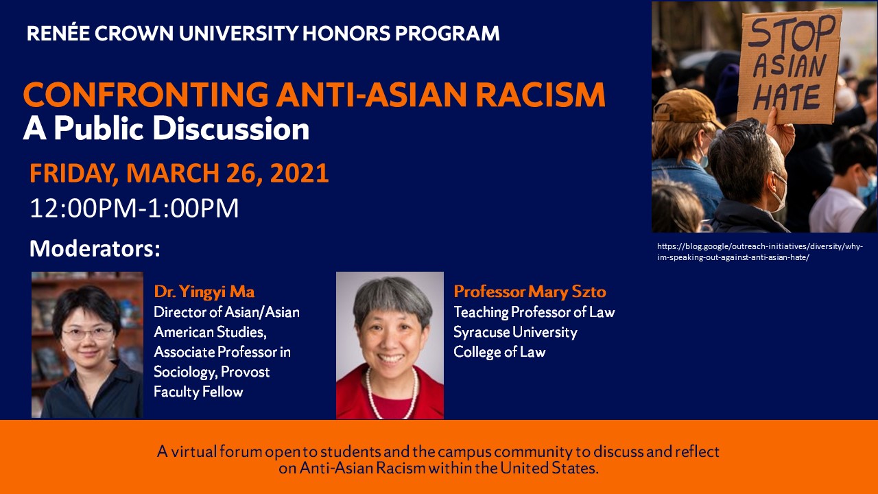 Confronting Anti-Asian Racism: A Public Discussion – Renée Crown ...