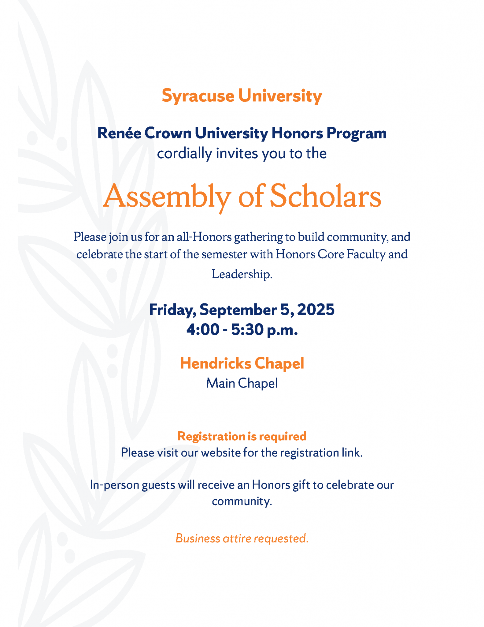 Renée Crown University Honors Program Assembly of Scholars – Renée ...